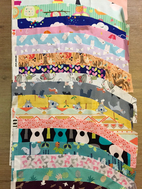 Small Scrap Pack Bundle ~ 40 Pieces | Weave & Woven